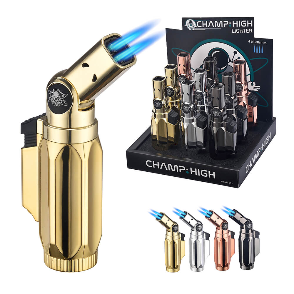 Champ High ''Quad Flame'' Weather Proof Torch Lighter • Buy | Puff Puff ...