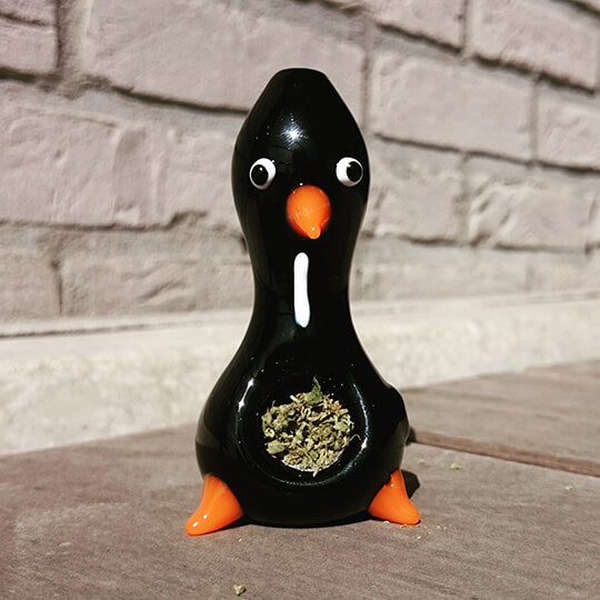 Penguin Glass Pipe - Puff Puff Palace